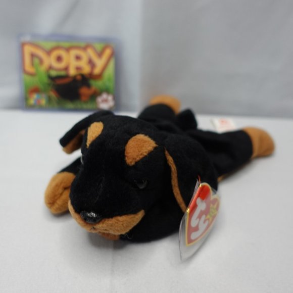 Ty | Toys | Vintage Ty Beanie Babies Doby The Doberman Dog Style 41 ...